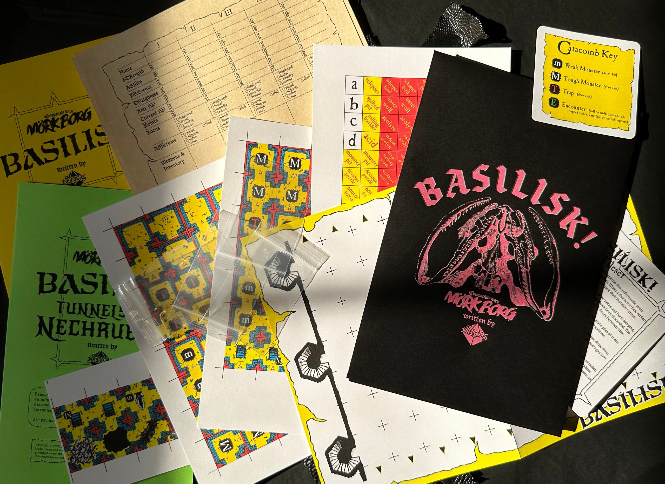 Basilisk! a MÖRK BORG compatible microgame by 1d10+5 | Max Moon Games